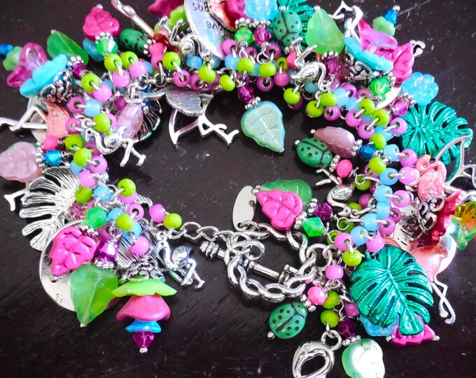 Vintage MCM Silver Cha Cha Statement Bracelet, Cha Cha Bracelet, Cha ...