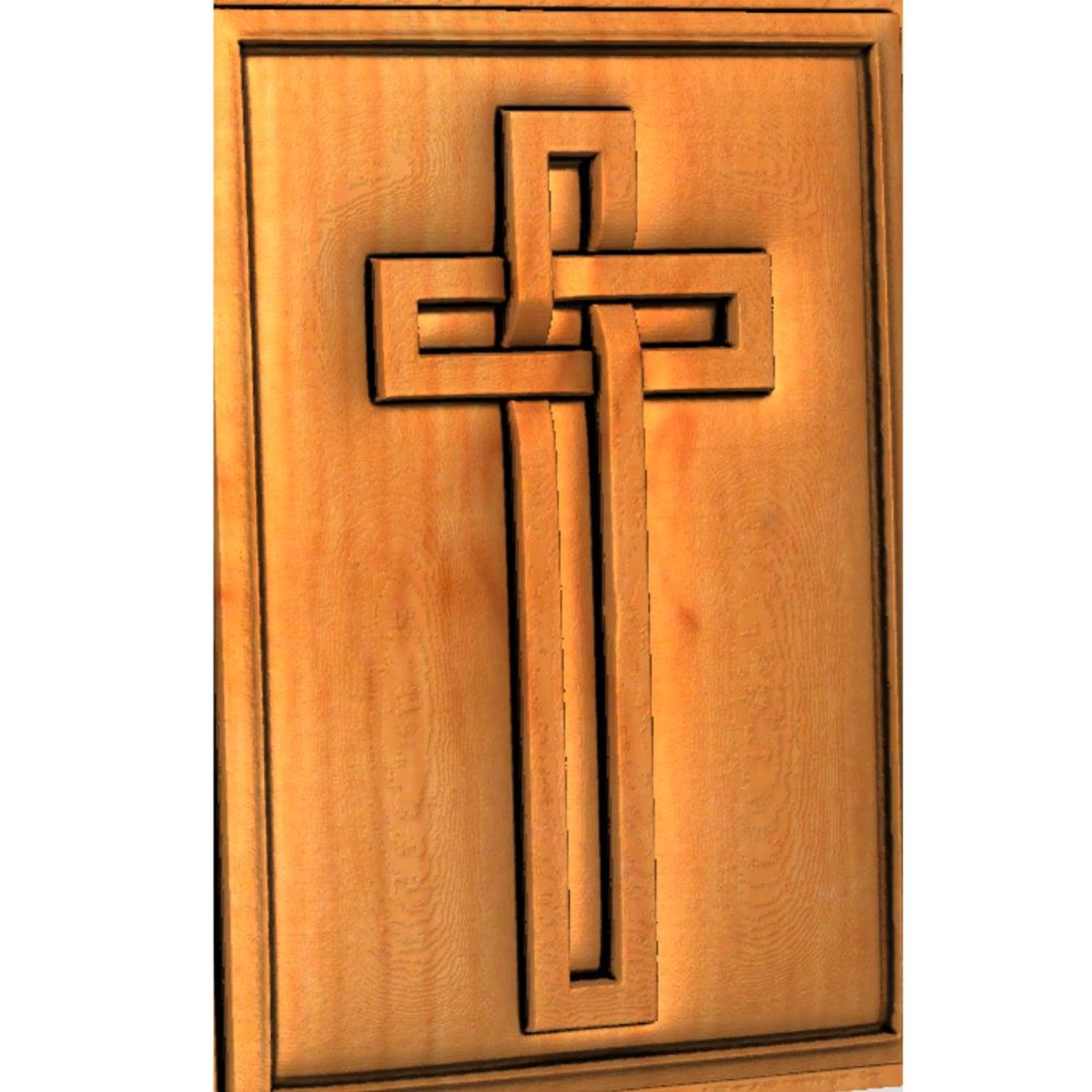 Celtic Knot Cross Relief STL | CNC Router,3d Print, Laser File (digital ...