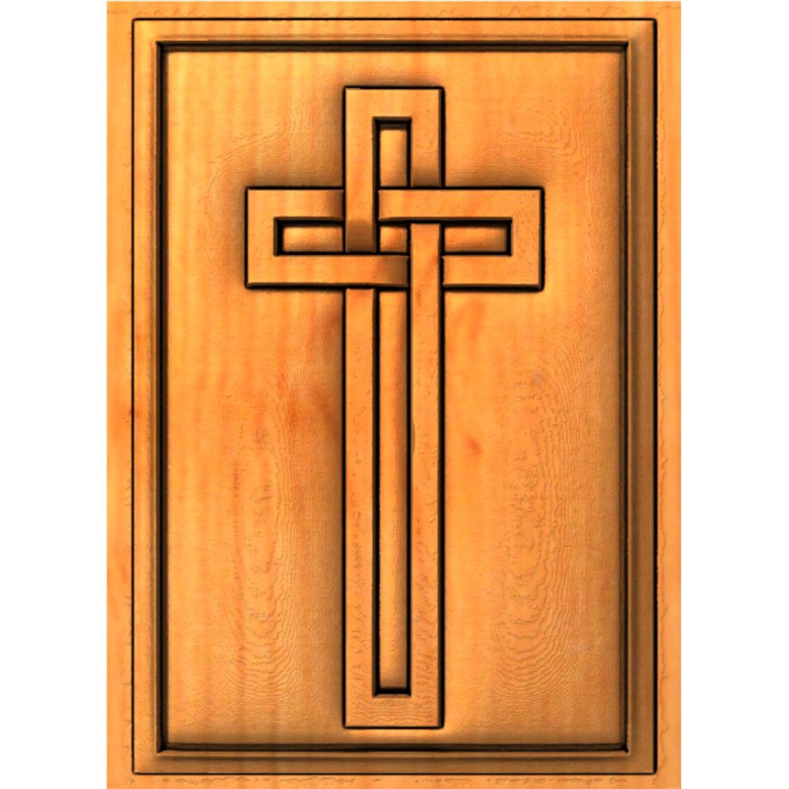 Celtic Knot Cross Relief STL | CNC Router,3d Print, Laser File (digital ...