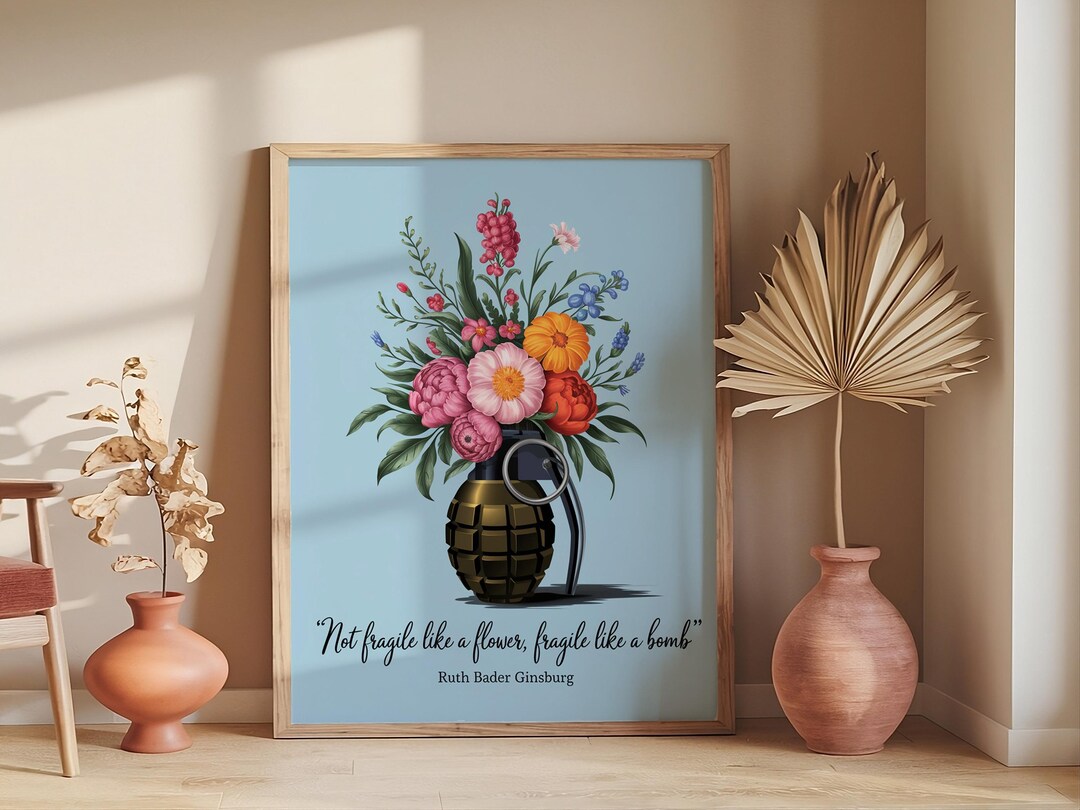 Ruth Bader Ginsburg Quote Art, Inspirational Feminist Print ...