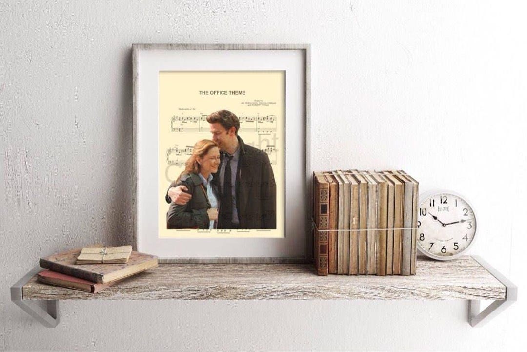 The Office Jim and Pam Sheet Music Art Print - Etsy