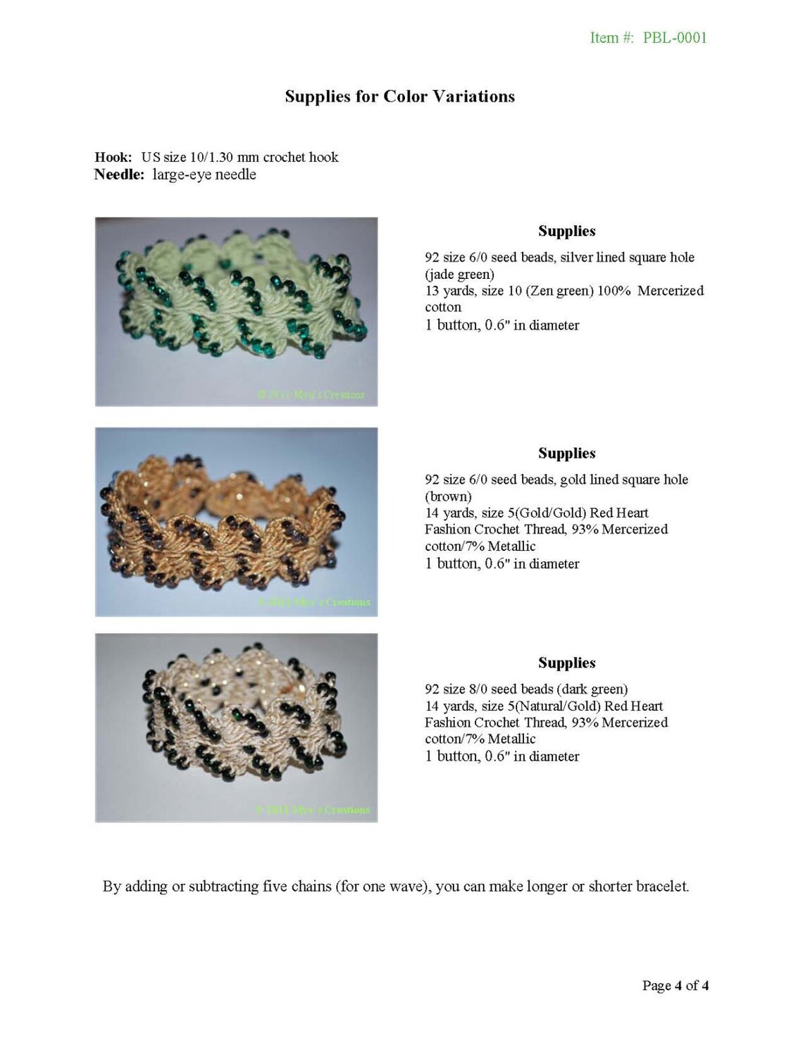 PDF Crocheted Bracelet Tutorial, How to Make a Wavy Crochet Bracelet ...