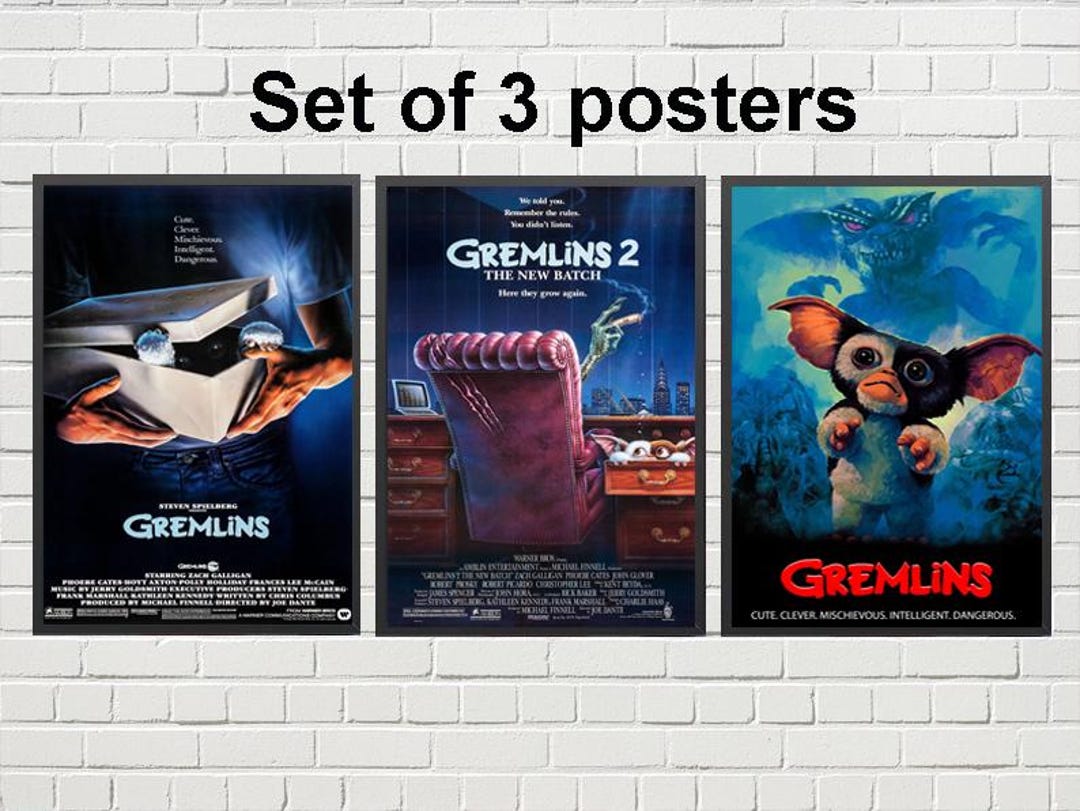 Gremlins Movie Posters Set of 3 A3 Size - Etsy
