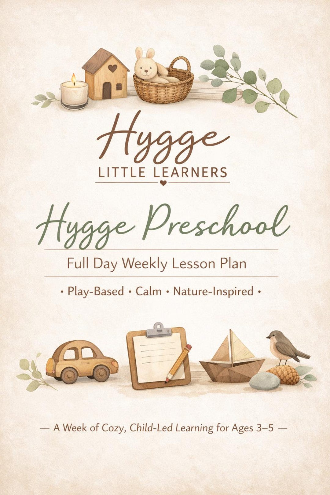 February Preschool Bundle | Hygge Inspired Play-based Lesson Plans for ...