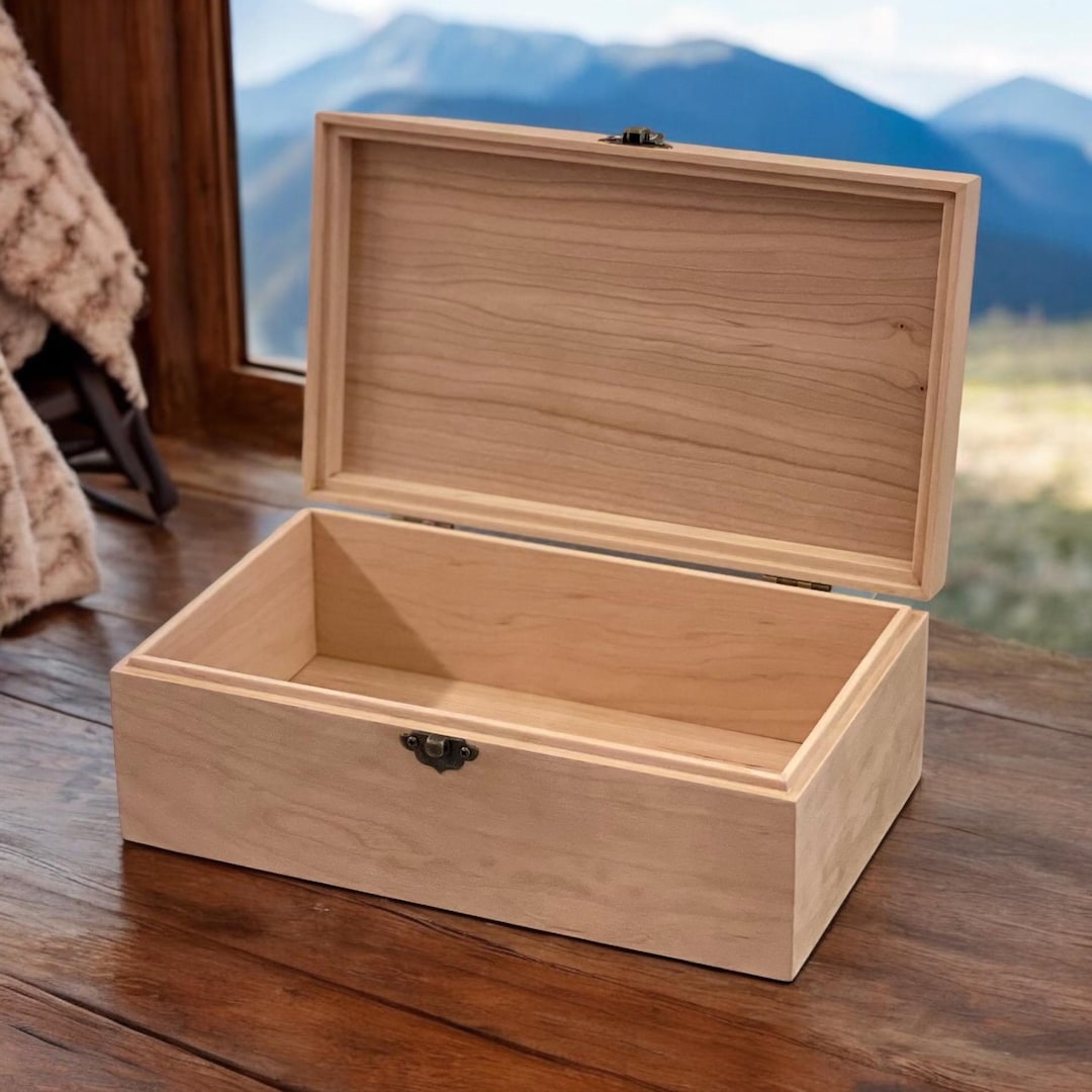 Personalized Wooden Keepsake Box: Laser Engraved Memory Box - Etsy