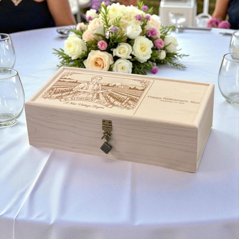Personalized Retirement Gift Box With Custom Engraving for Career ...