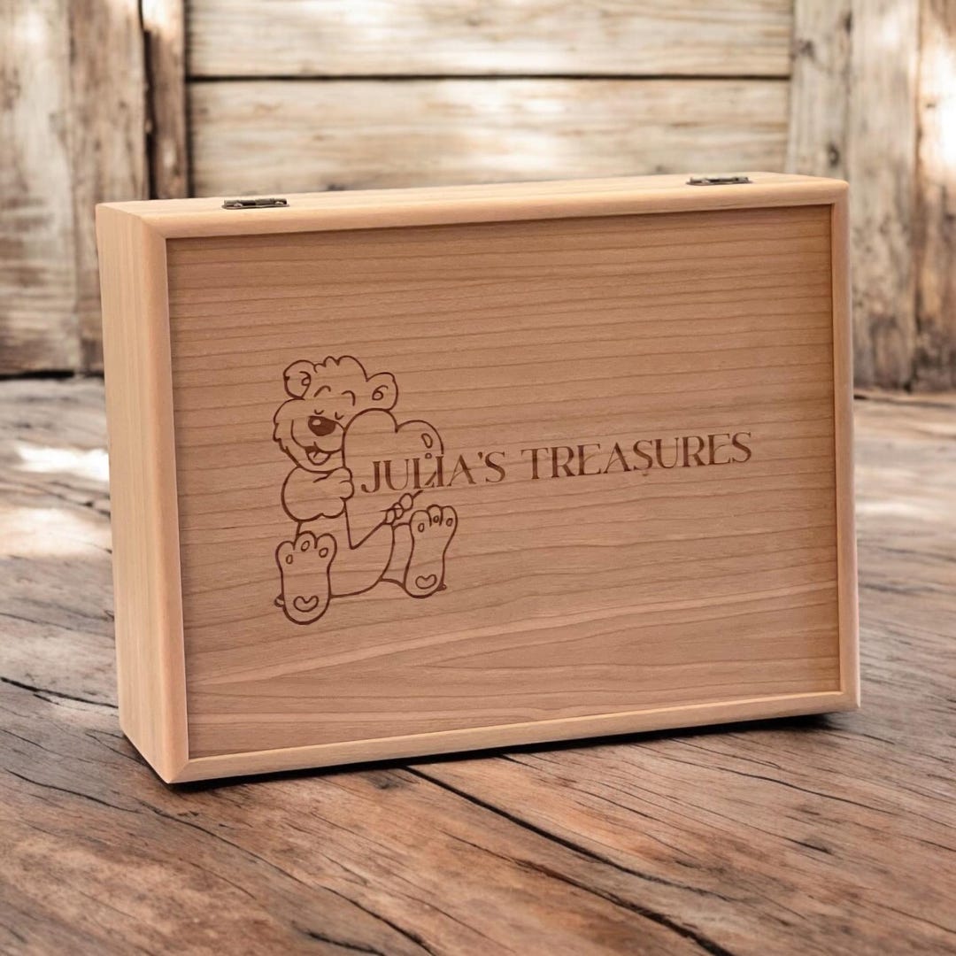 Treasure Box for Her Memory Box Custom Laser Engraved Keepsake Box for ...