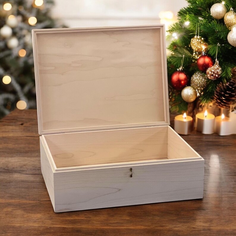 Handcrafted Wooden Keepsake Box: Custom Laser Engraved Memory Box - Etsy