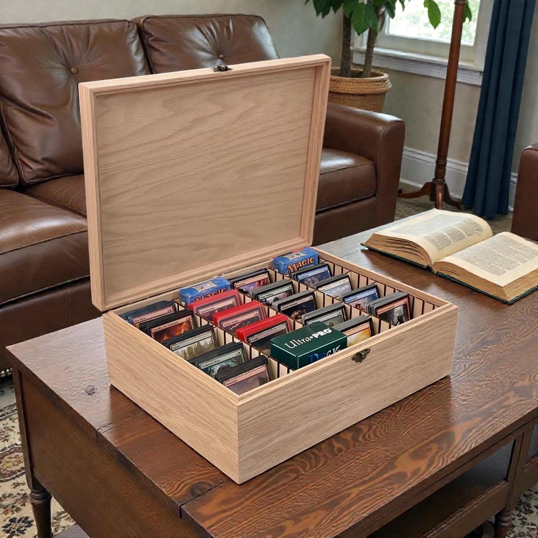 Custom Wooden MTG Storage Box | Ultimate Valentine Gift for Gamer ...