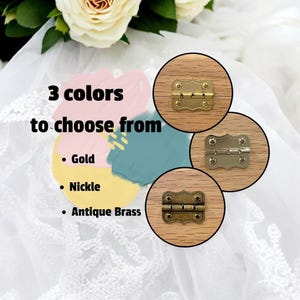 Handmade Wooden Keepsake Box With Hinges & Valet Tray - Engravable ...