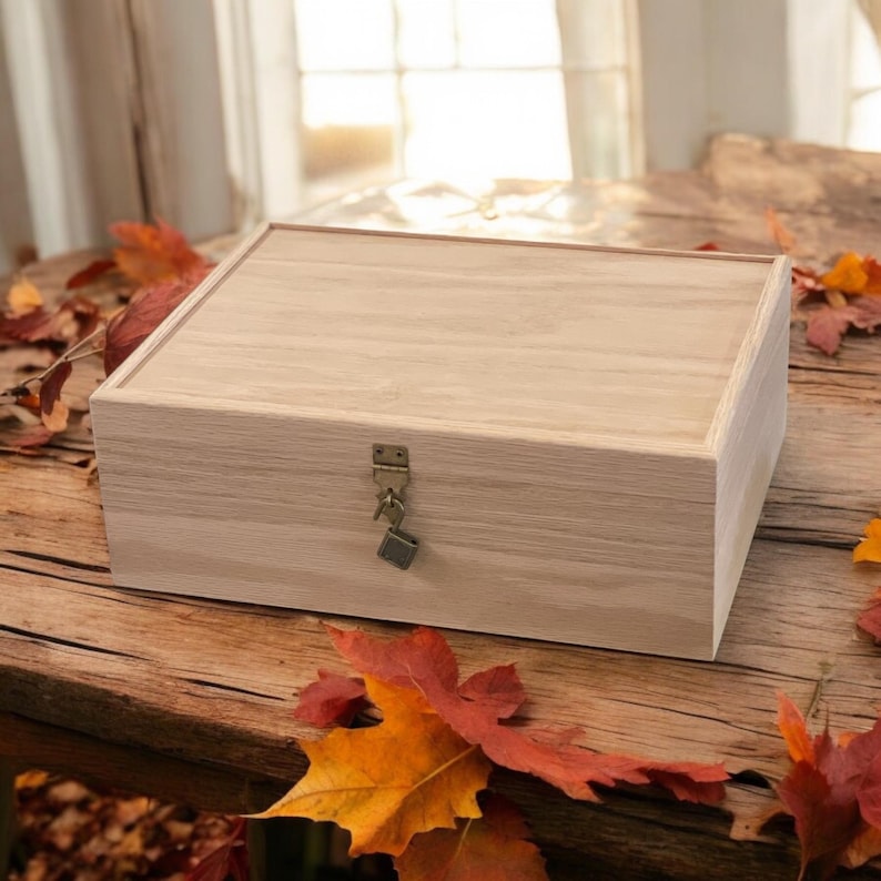 Handcrafted Wood Memory Box: Custom Laser Engraved Keepsake - Etsy