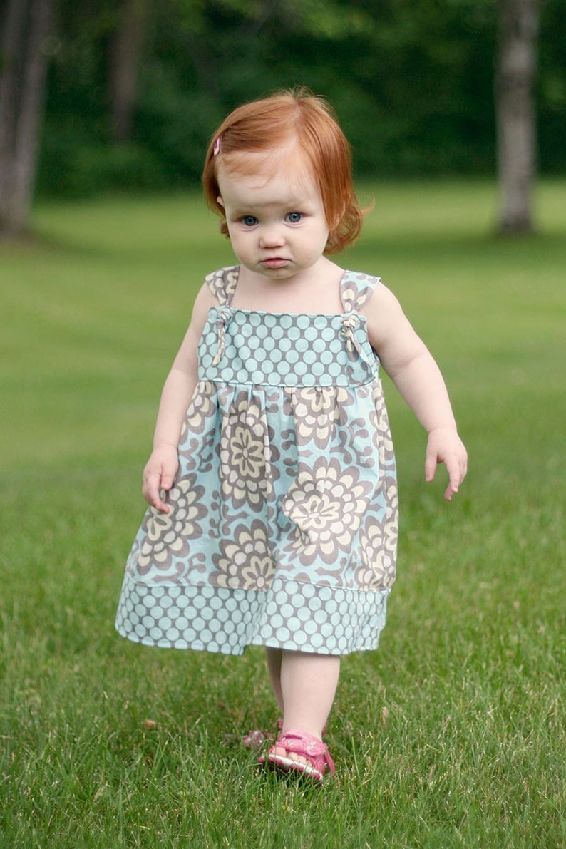 Apron Knot Dress Sewing PDF Pattern Sizes 3m - Girls 8 INSTANT DOWNLOAD ...