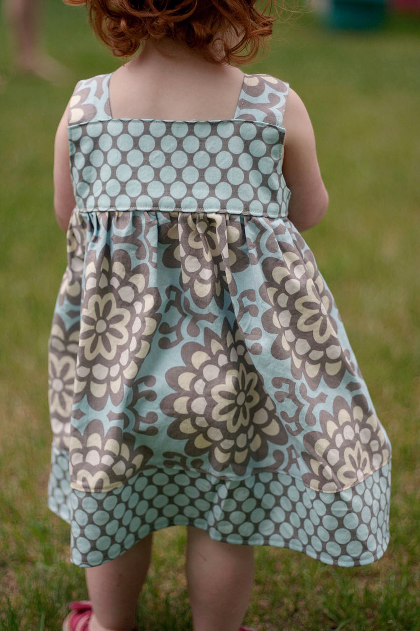 Apron Knot Dress Sewing PDF Pattern Sizes 3m Girls 8 INSTANT | Etsy