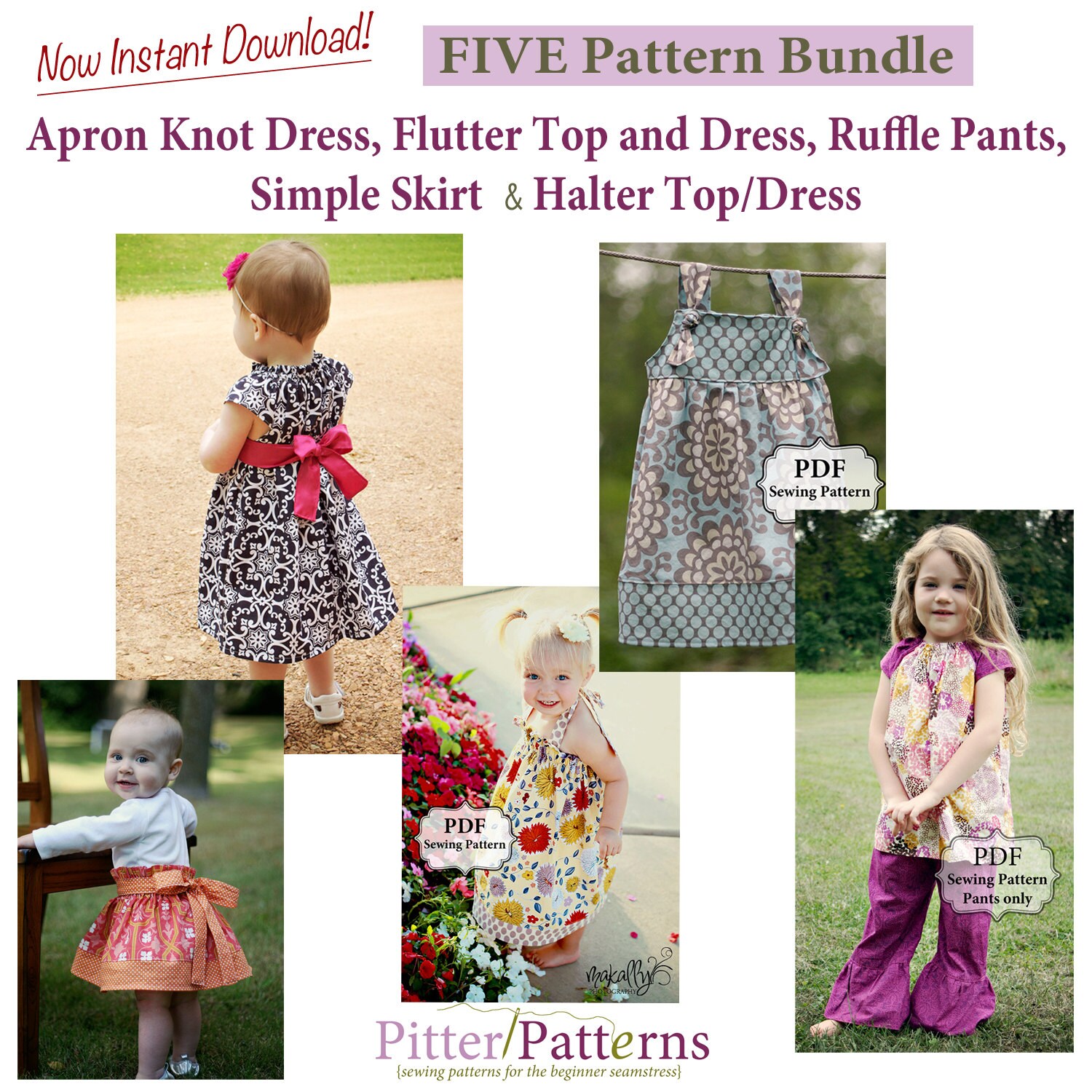 Five Pattern Bundle Instant Download - Etsy