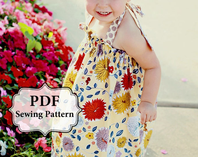 PDF Easy Halter Dress & Top Sewing Pattern Dress Sizes 3m-5t and Girls ...