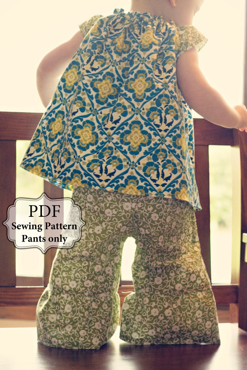 PDF Ruffle Bottom Pants Pattern - Sz. 3m - Girls 6 INSTANT DOWNLOAD - Etsy
