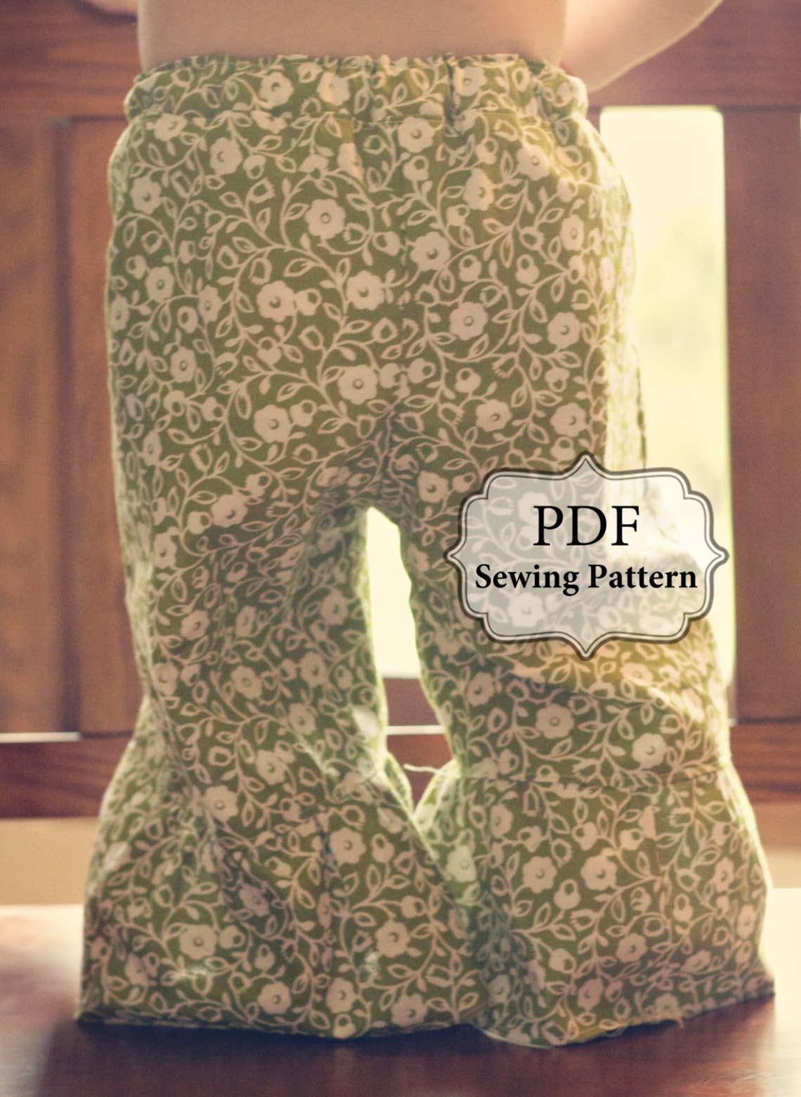 Flutter Top & Dress and Ruffle Bottom Pants PDF Two Pattern - Etsy
