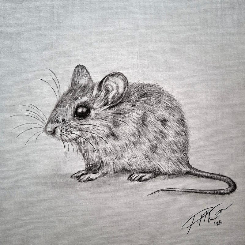 Graphite Drawing Wildlife - Etsy UK