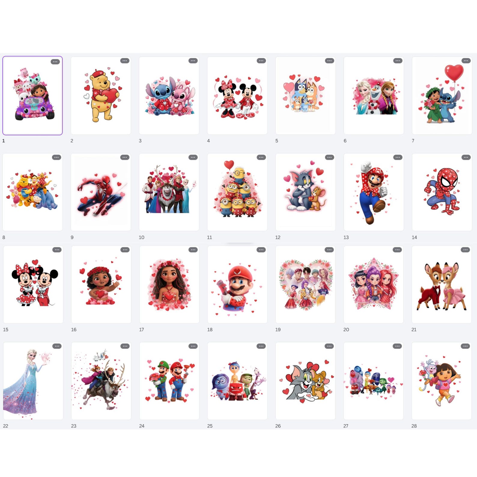 Valentine Superhero Clipart Bundle Pngs,valentine Cartoon Hero Love ...