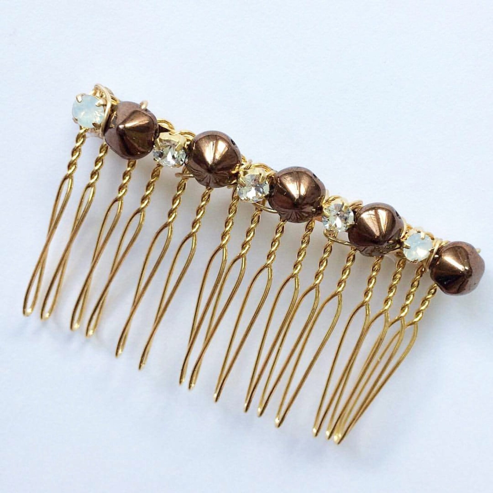 Spike Crystal Hair Comb, for Weddings, Parties, Evening, Cocktail ...