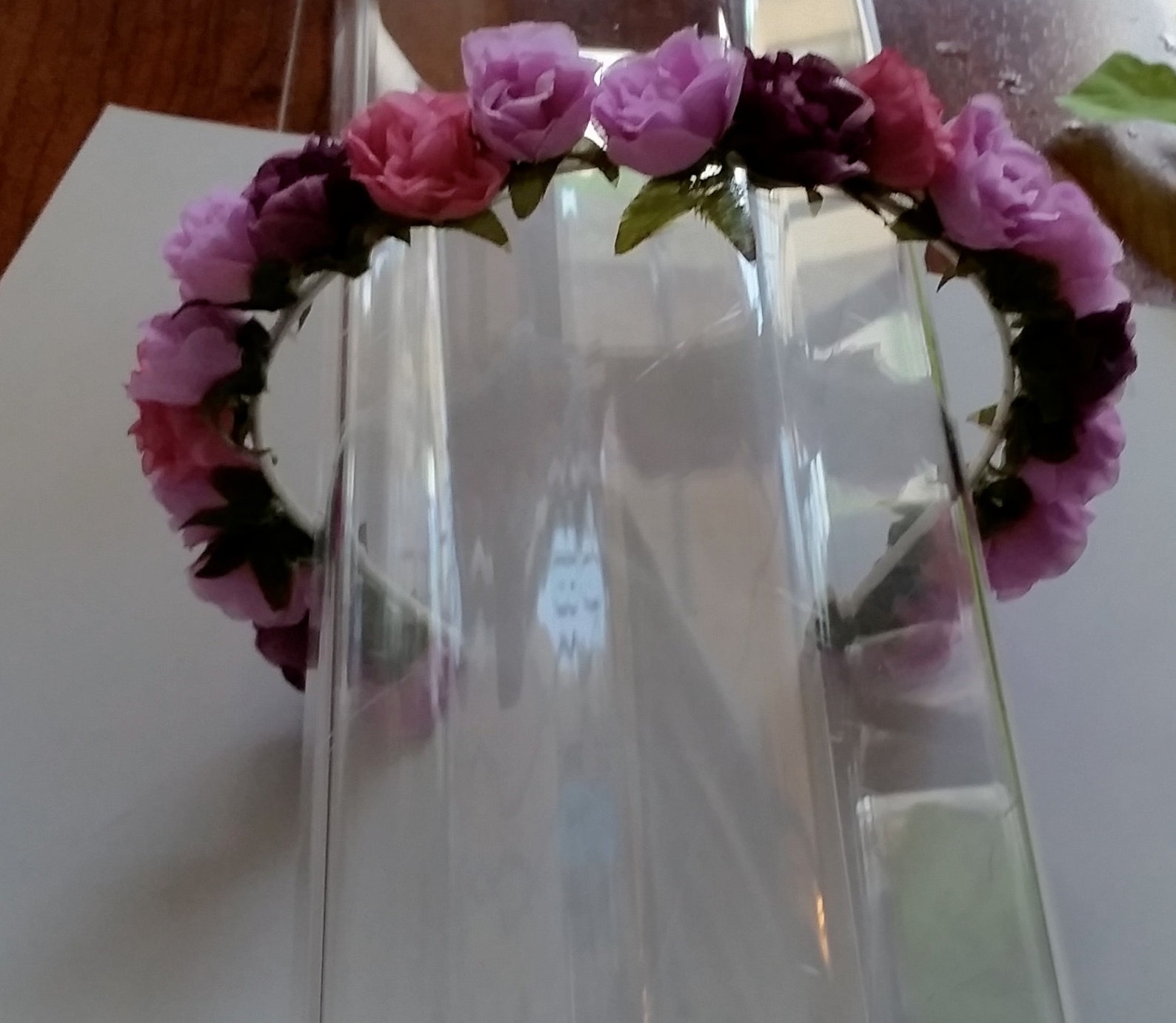 Mauve Pink Lilac and Violet Flower Crown for Wedding - Etsy