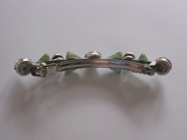 Pale Blue Glass Triangle Silver Crystal Spike Metal Stud - Etsy