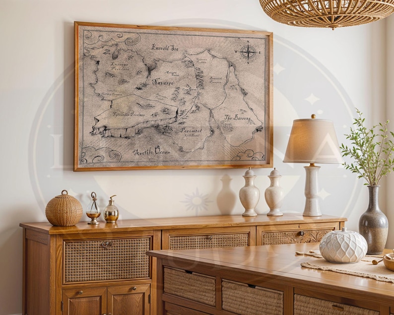 Fourth Wing Map Poster, Basgiath War College Print, Dragon Rider Art ...