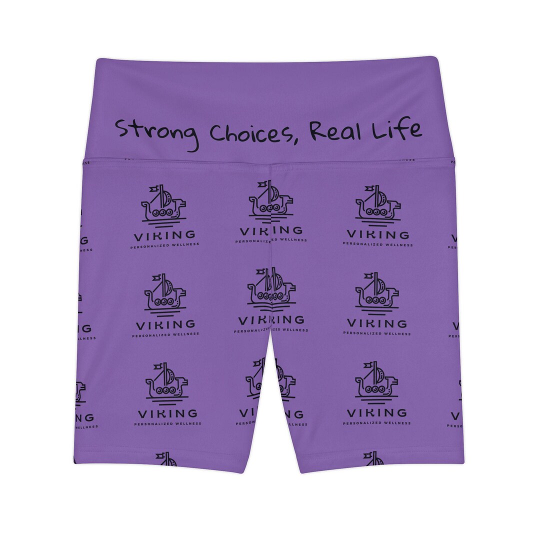 VPW Logo Women's Workout Shorts | Purple All-over Print Activewear - Etsy