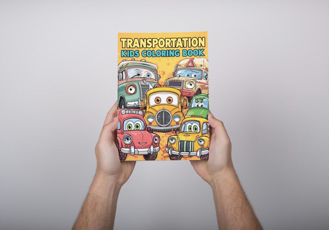 Transportation Coloring Book Bundle | Kids Vehicle Activity Pages ...