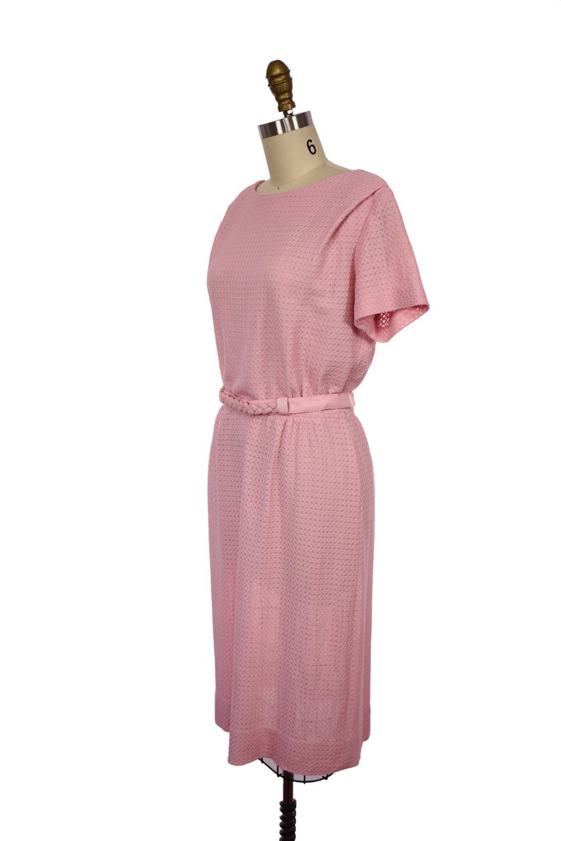 Vintage 1960s Dress / Vintage 60s Pink Shift Dress / 60s Rope - Etsy