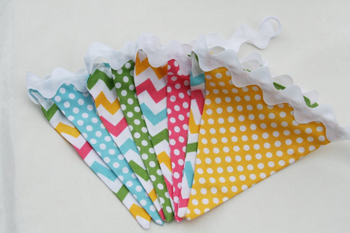 Chevron and Polka Dot Banner Perfect for Your Nursery Play - Etsy