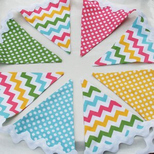 Chevron and Polka Dot Banner Perfect for Your Nursery Play - Etsy