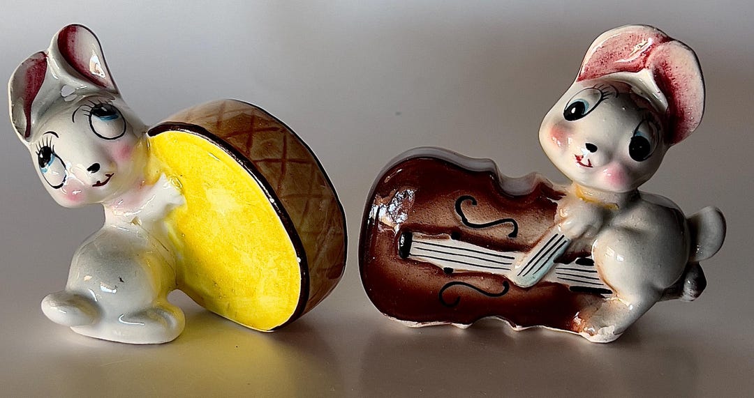Vintage Anthropomorphic Bunny Rabbits Musical Orchestra Band Albert ...