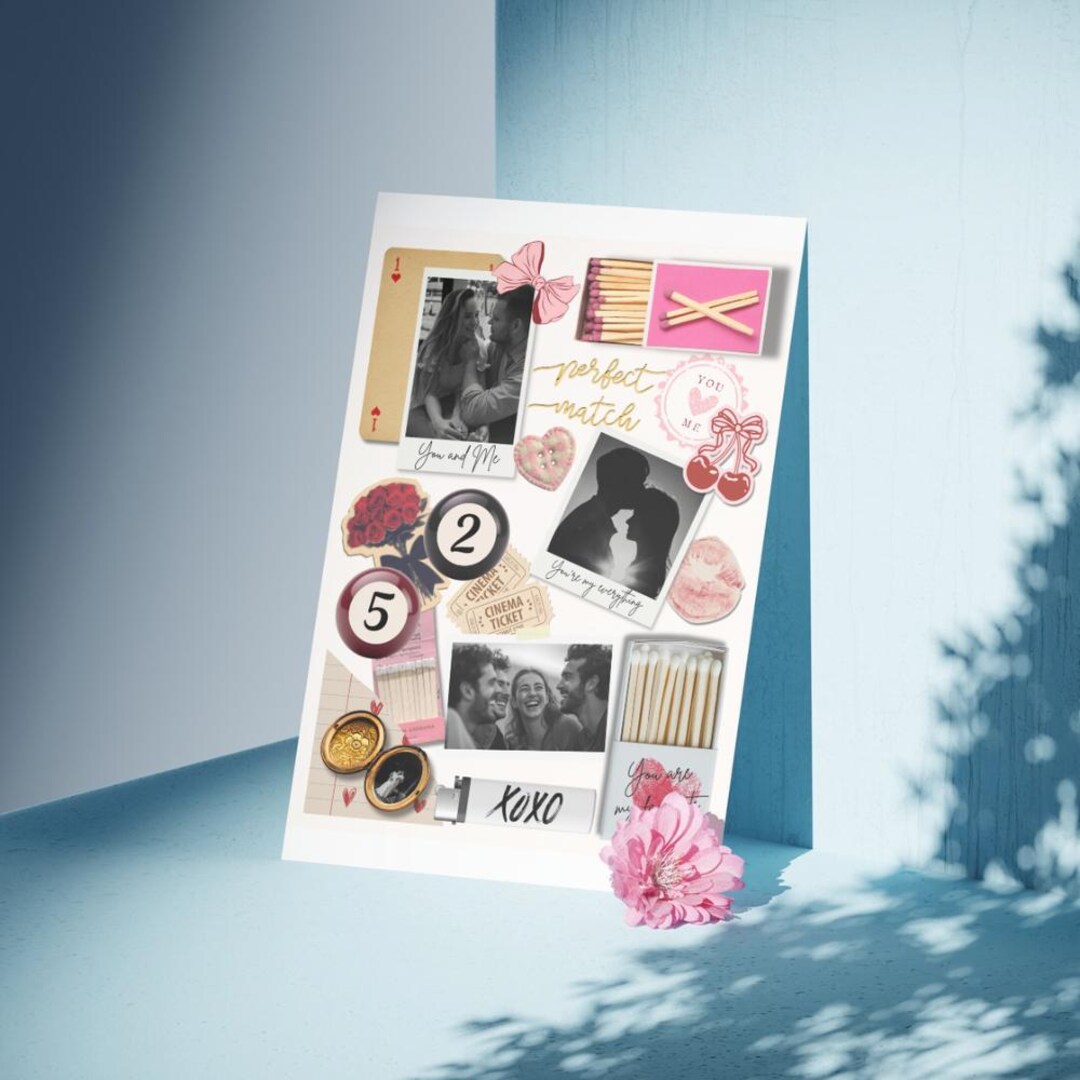 Custom Matchbook Poster, Collage Template (canva Editable Print) - Etsy