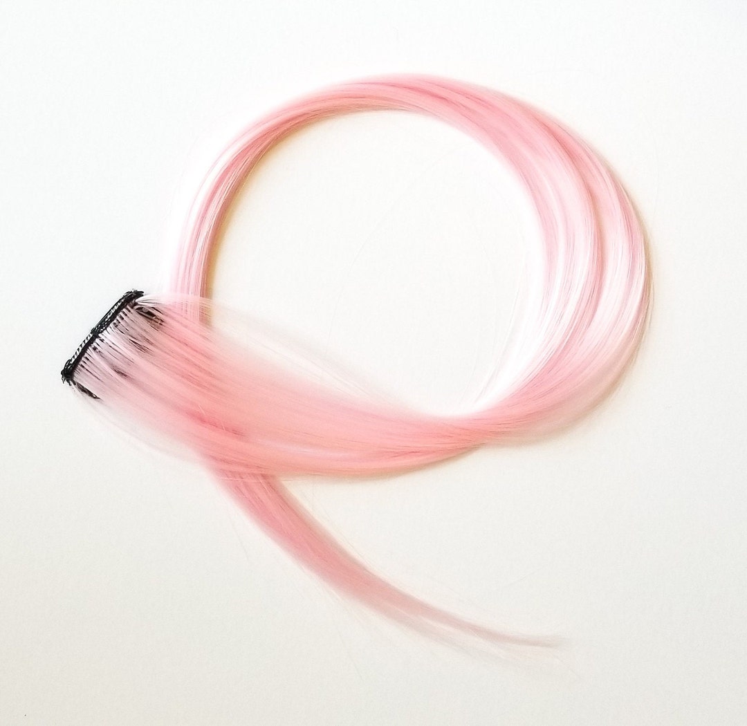 Pastel Light Pink Hair Extension Clip-in, 20 Inch, 1 Pc - Etsy
