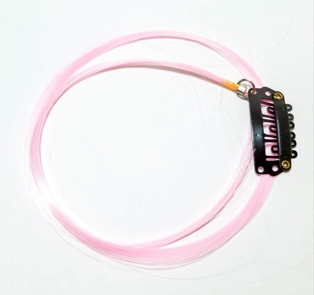 Pastel Pink Hair Extension Clip In, Thin Strand - Etsy