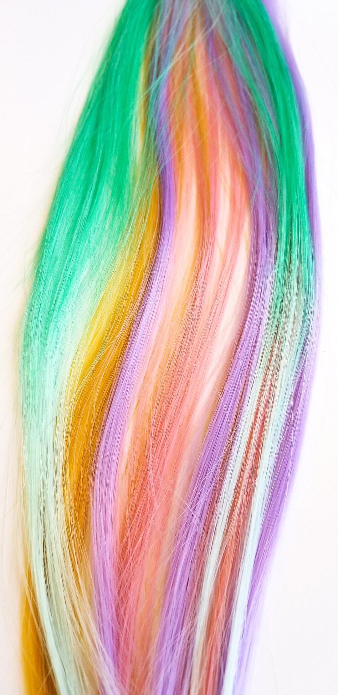 Muted Pastel Collection - 4 Piece Pastel Hair Extension Clip Ins ...