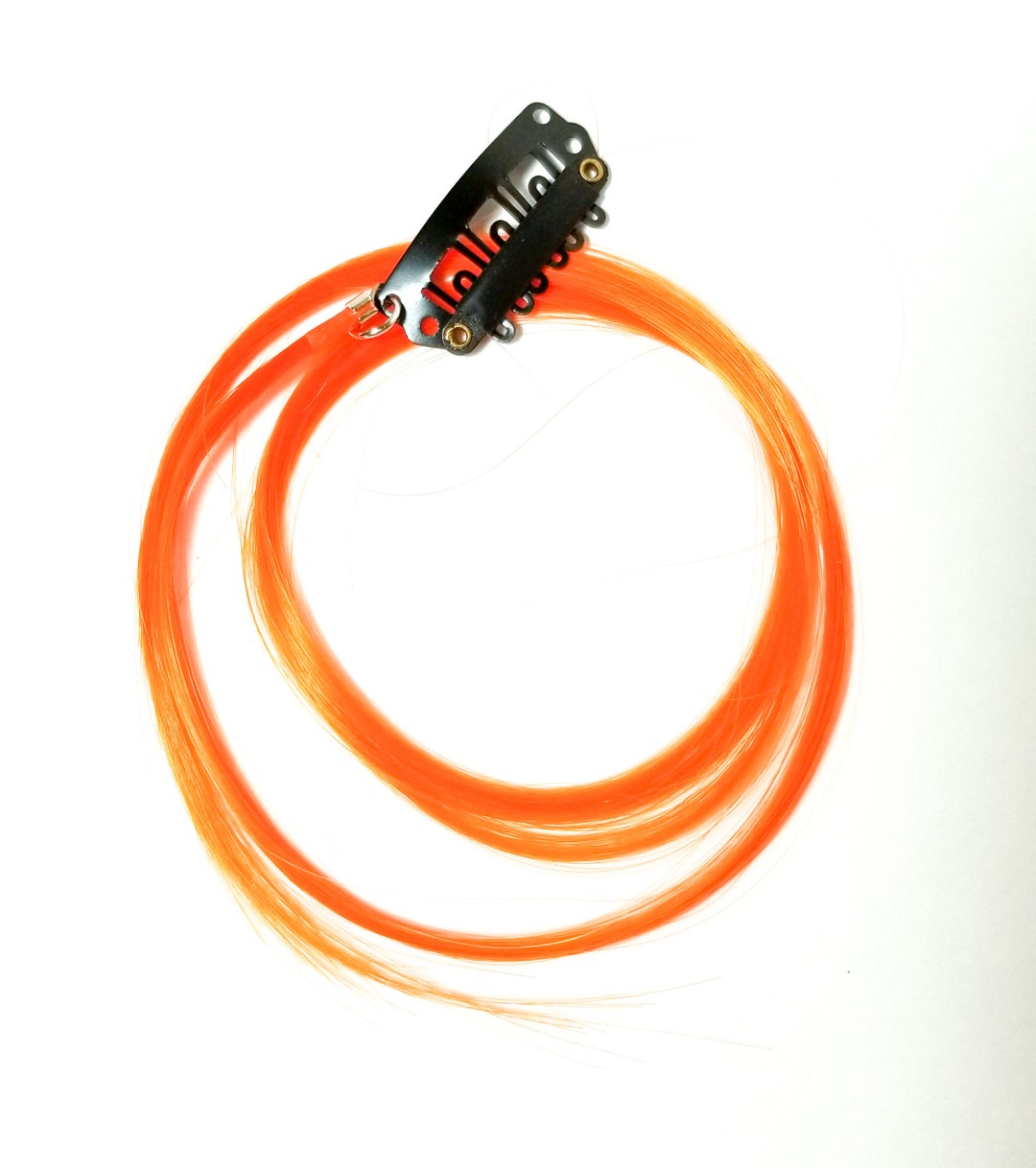 Orange Hair Extension Clip In, Thin Strand - Etsy