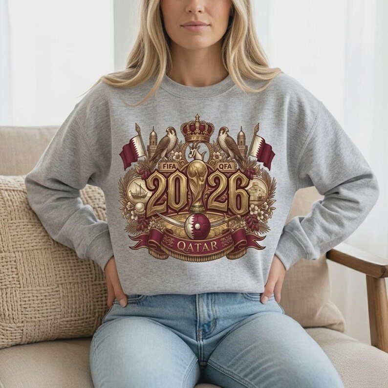 Qatar 2026 FIFA World Cup T-shirt Design | Falcon Crest Arabian ...