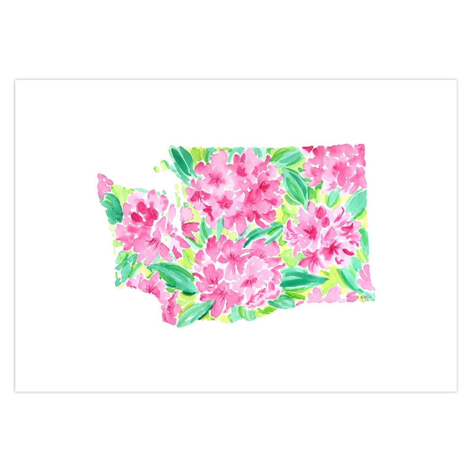 Washington Rhododendron Note Card Set - Etsy
