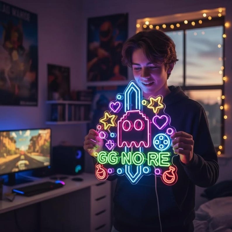 Twitch Logo Sign | Streamer Background Light | Youtube Studio Decor ...