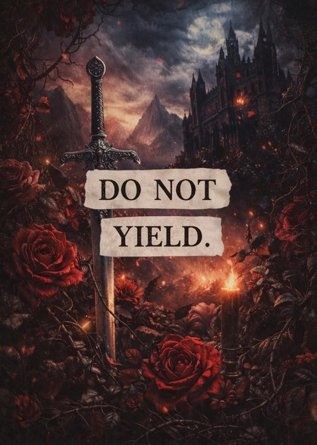 Do Not Yield Sword Art – Dark Fantasy Castle Print (digital Download ...