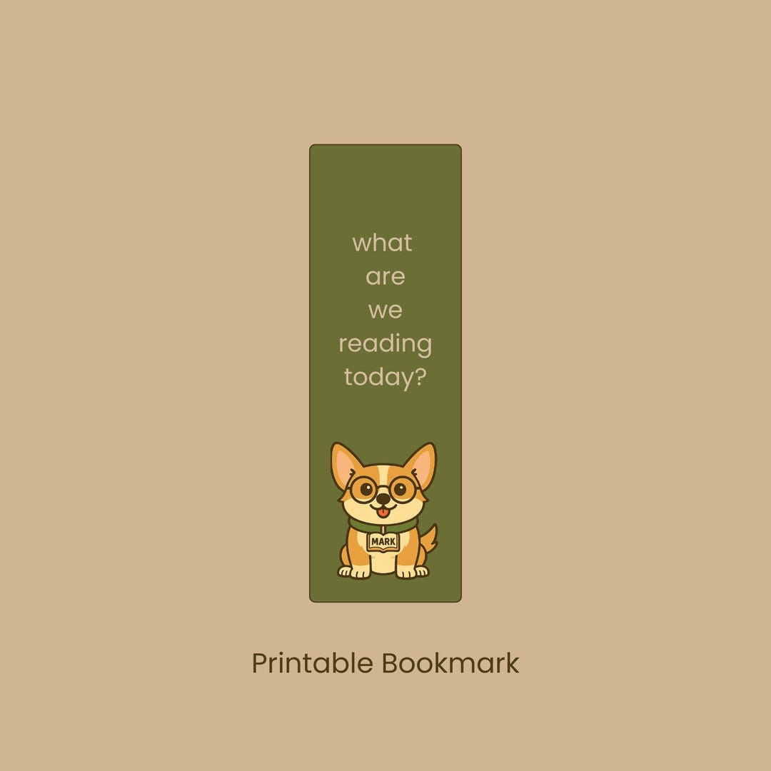 Printable Mark Bookmark – What Are We Reading Today | Book Lover Gift ...