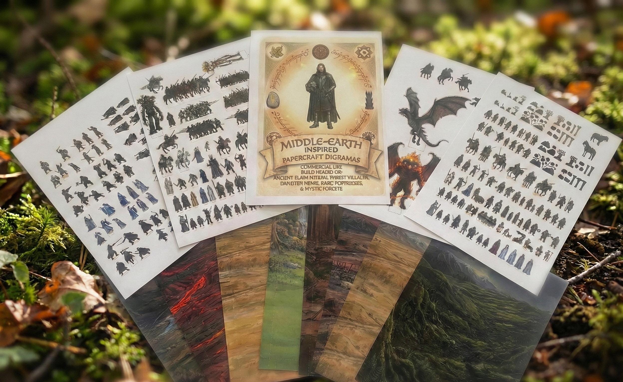 Middle Earth Paper Craft - Etsy