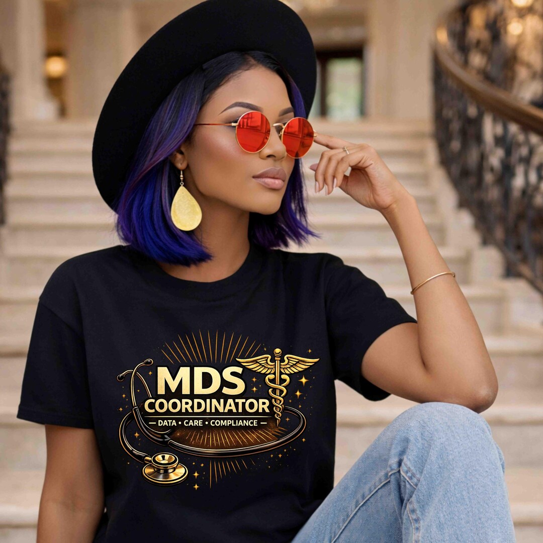 MDS Coordinator Stethoscope Tee | Medical Caduceus, Care Compliance ...