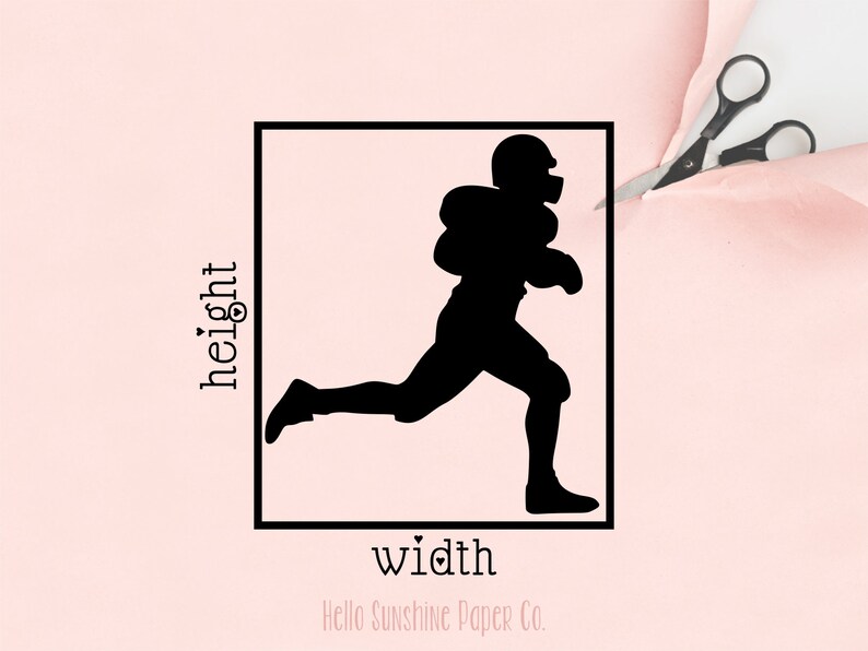 Football Player Paper Cut Outs Set of 25 - Etsy