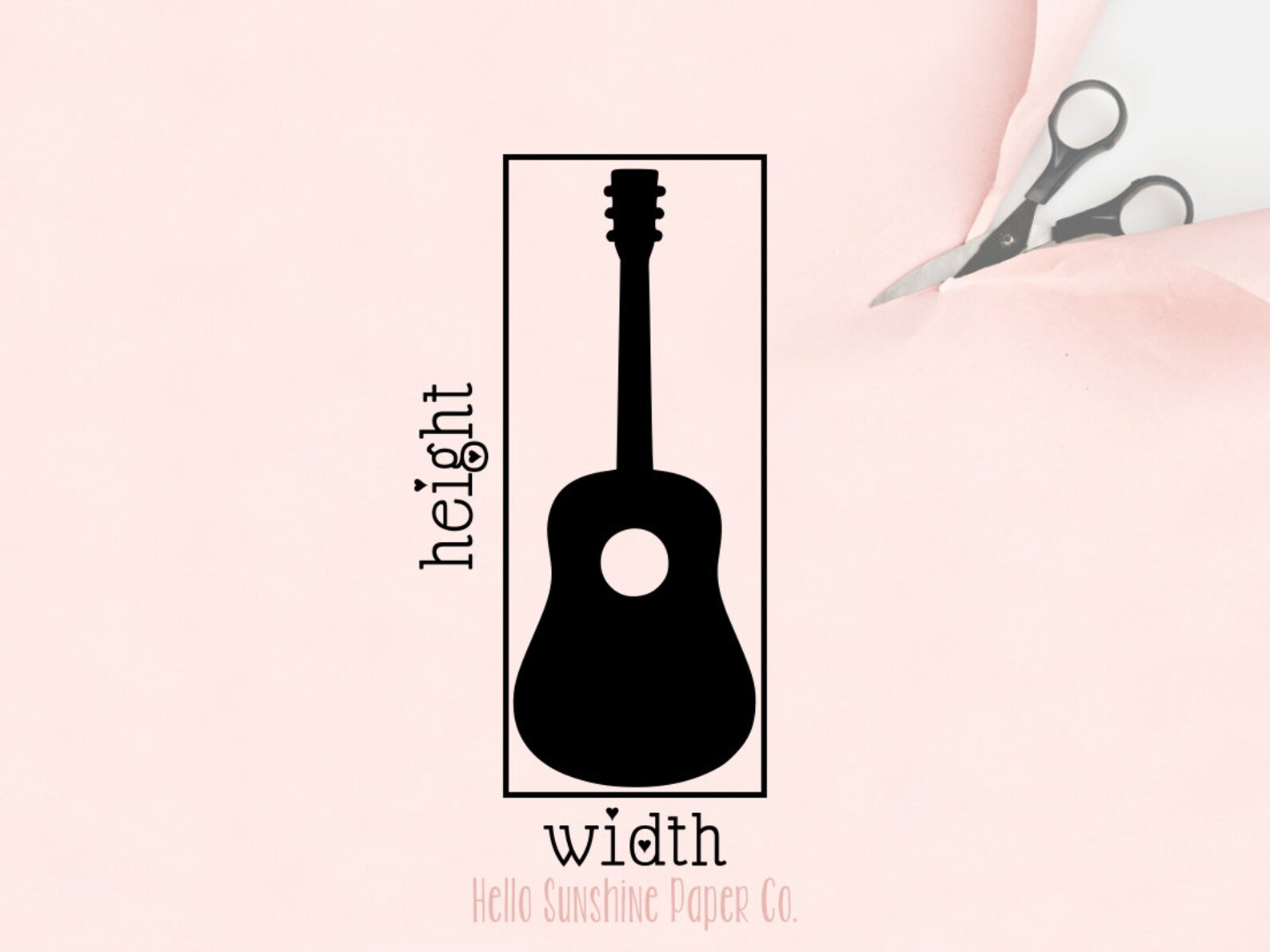 Guitar Paper Cut Outs Set of 25 - Etsy