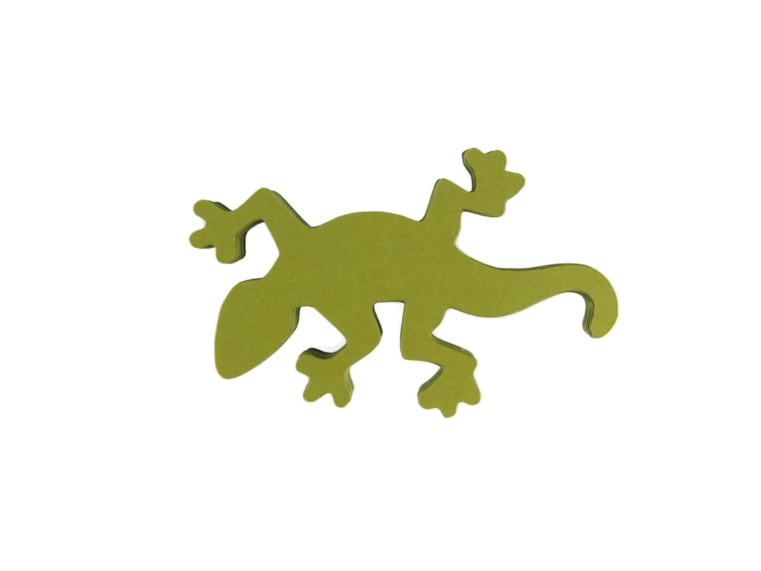 Gecko Paper Cut Outs Set of 25 - Etsy
