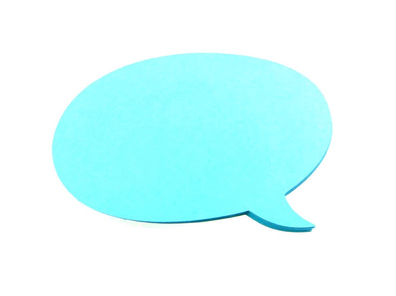 Speech Bubble Paper Cut Outs Set of 20 - Etsy