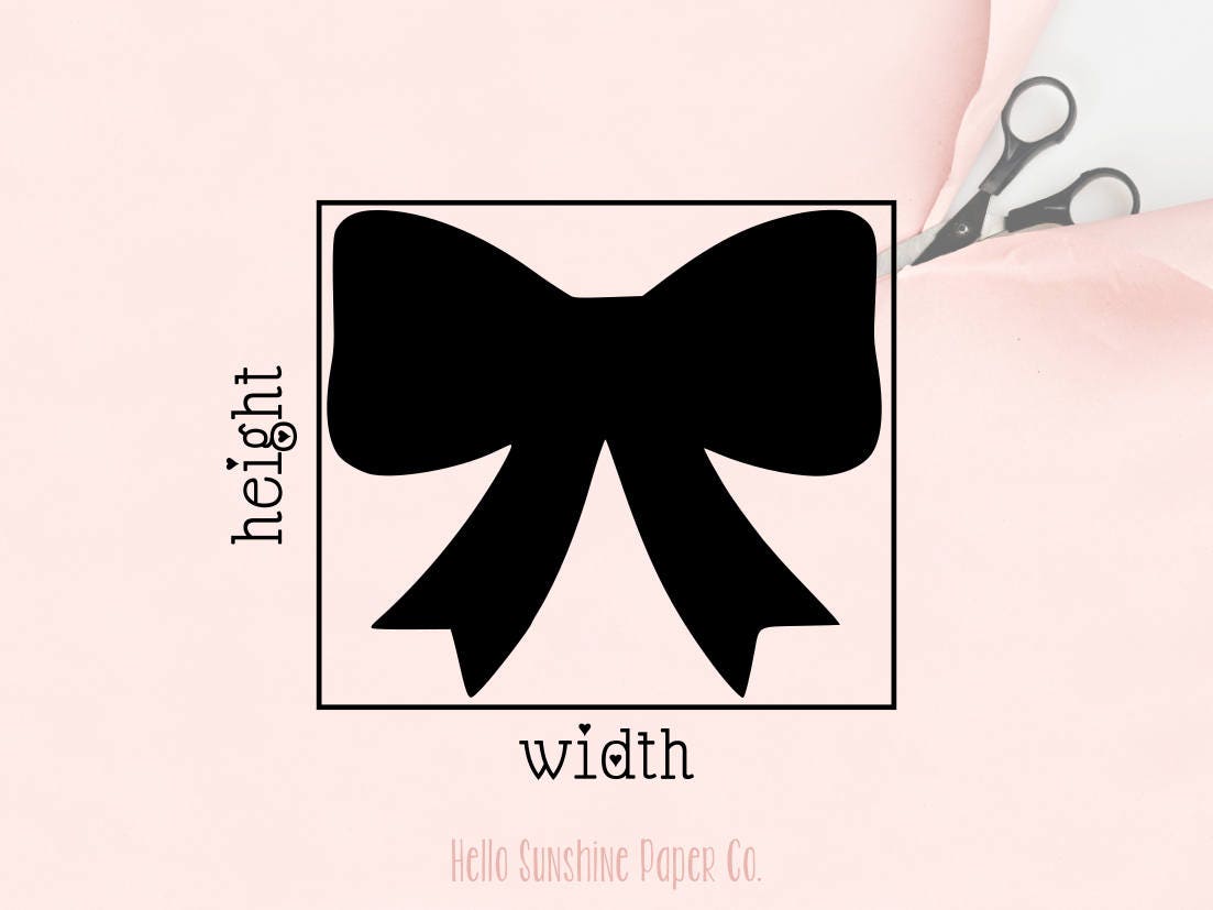 Bow Paper Cut Outs Set of 25 - Etsy